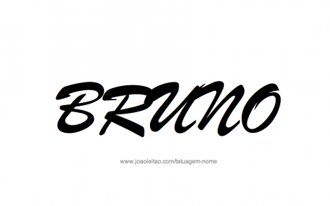 Desenhos de Tatuagem com o Nome Bruno