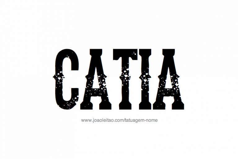 Desenhos de Tatuagem com o Nome Catia