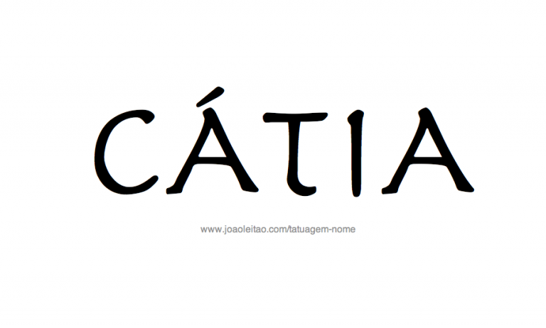 Desenhos de Tatuagem com o Nome Catia