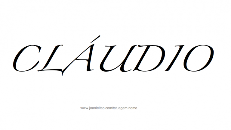 Desenhos de Tatuagem com o Nome Claudio