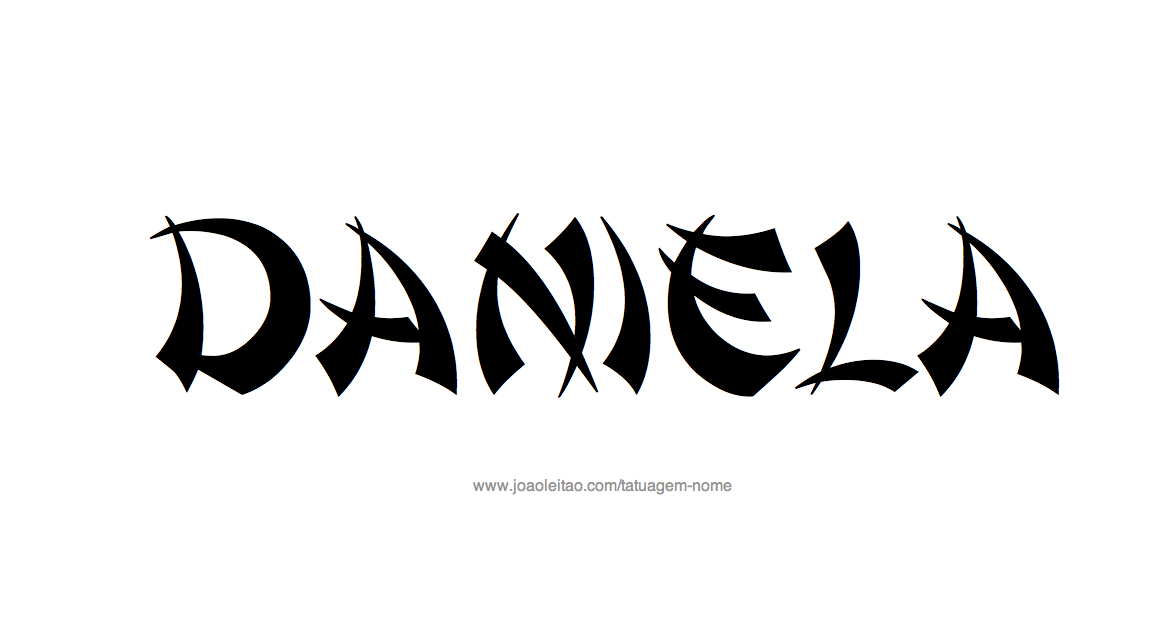 Desenhos de Tatuagem com o Nome Daniela