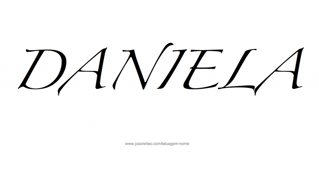Desenhos de Tatuagem com o Nome Daniela