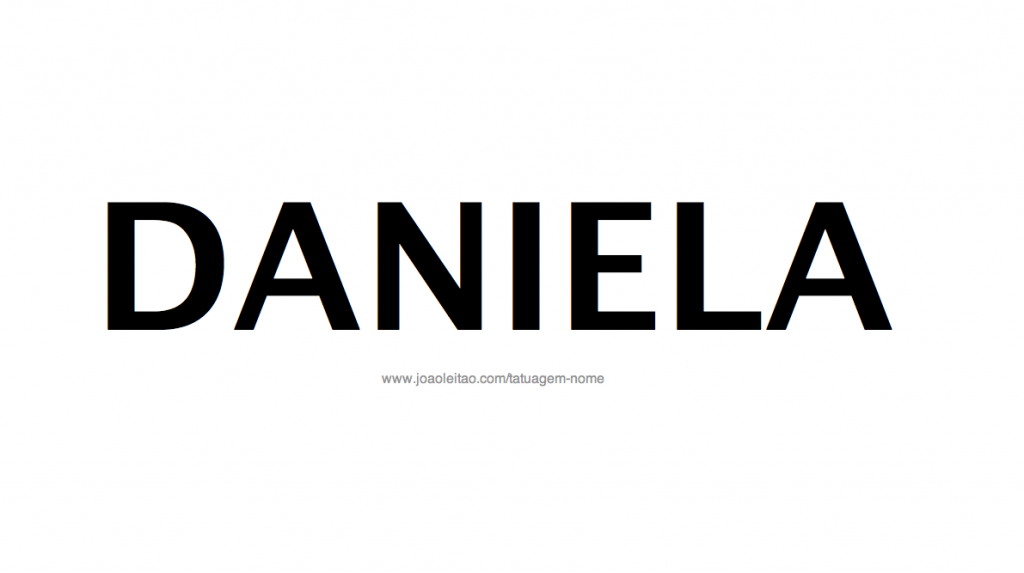 Desenhos de Tatuagem com o Nome Daniela