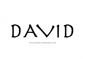Desenhos de Tatuagem com o Nome David