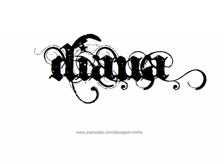 Desenhos de Tatuagem com o Nome Diana