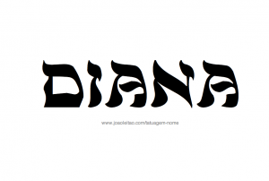 Desenhos de Tatuagem com o Nome Diana