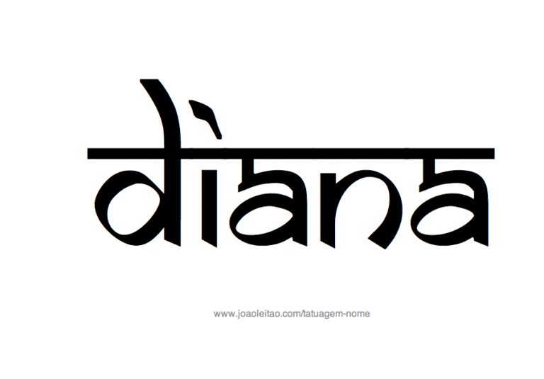 Desenhos de Tatuagem com o Nome Diana
