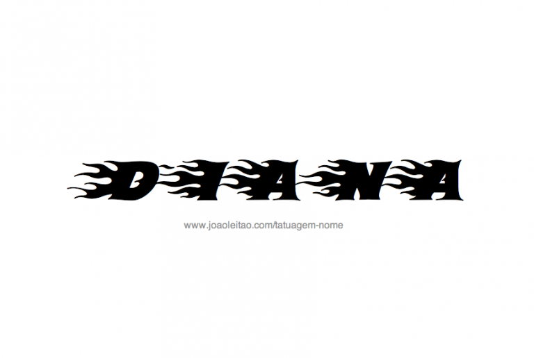 Desenhos de Tatuagem com o Nome Diana
