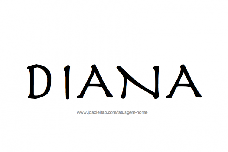Desenhos de Tatuagem com o Nome Diana