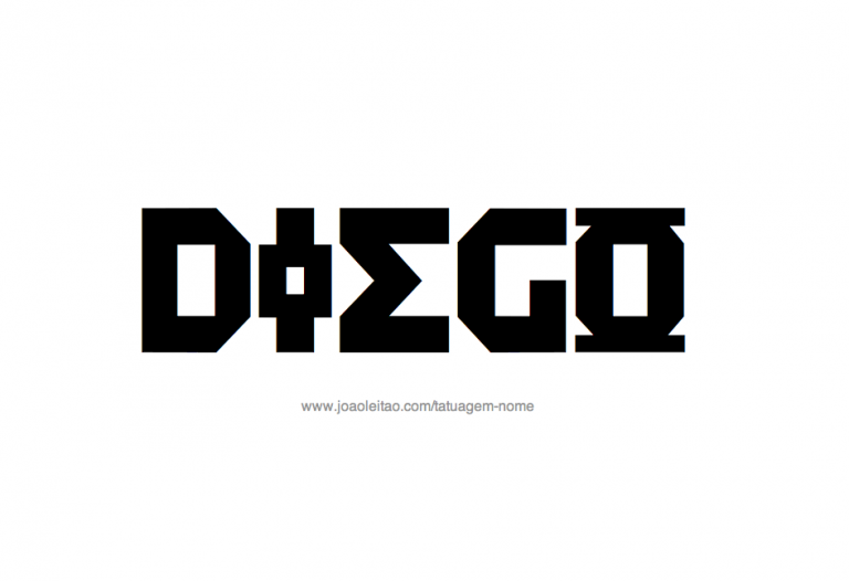 Desenhos de Tatuagem com o Nome Diego