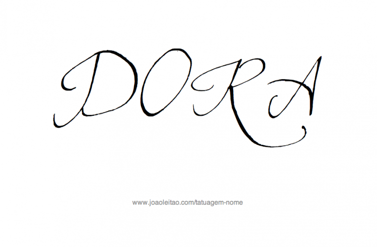 Desenhos de Tatuagem com o Nome Dora