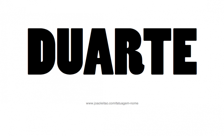 Desenhos de Tatuagem com o Nome Duarte