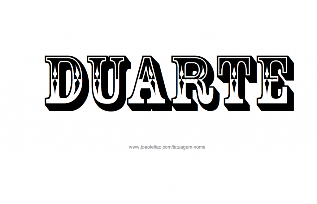 Desenhos de Tatuagem com o Nome Duarte
