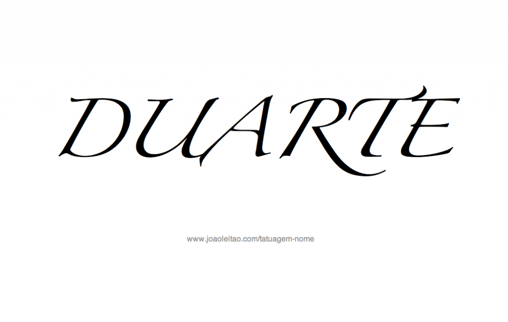 Desenhos de Tatuagem com o Nome Duarte