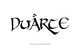Desenhos de Tatuagem com o Nome Duarte