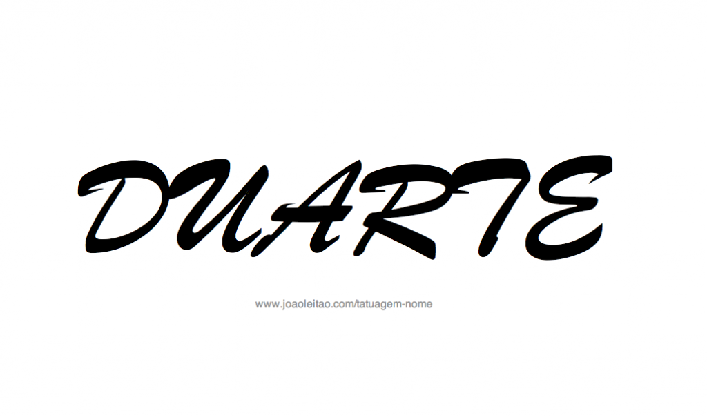 Desenhos de Tatuagem com o Nome Duarte