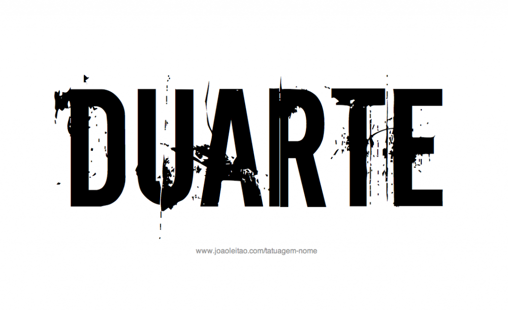 Desenhos de Tatuagem com o Nome Duarte