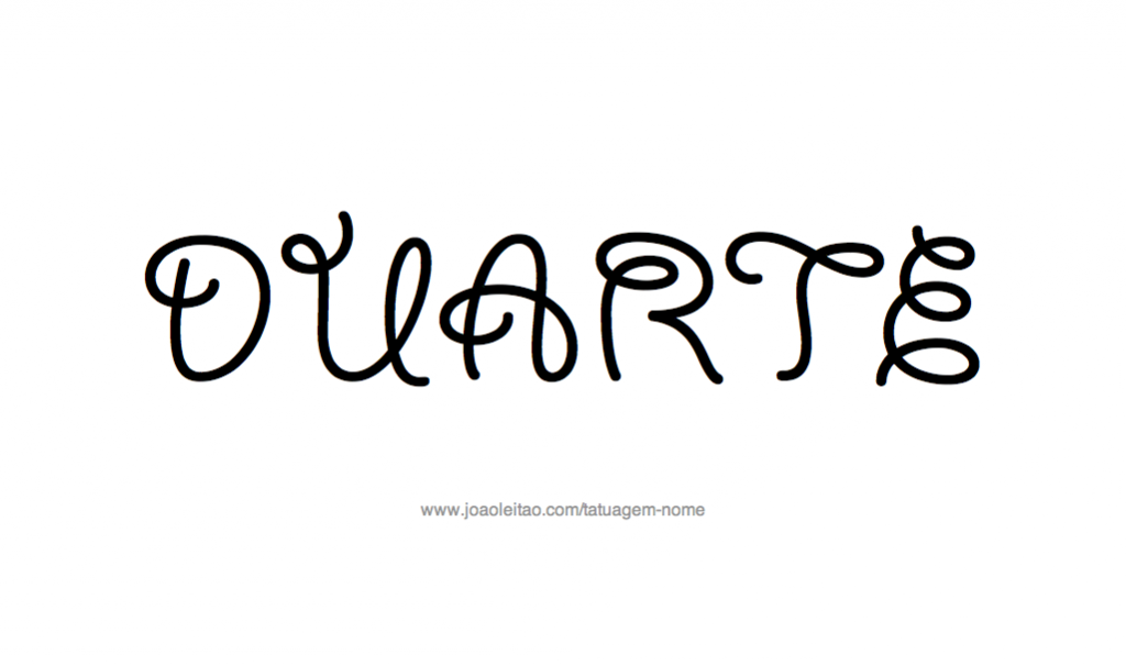Desenhos de Tatuagem com o Nome Duarte