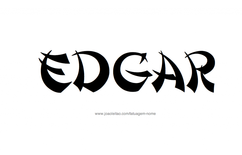 Desenhos de Tatuagem com o Nome Edgar