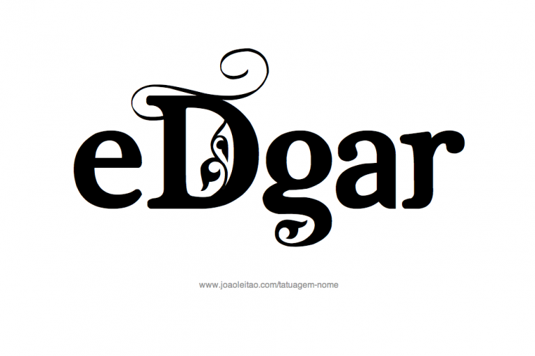 Desenhos de Tatuagem com o Nome Edgar