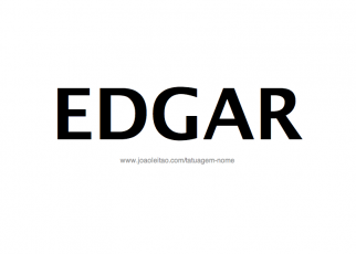 Desenhos de Tatuagem com o Nome Edgar