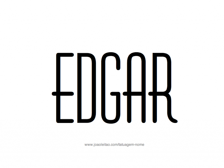 Desenhos de Tatuagem com o Nome Edgar