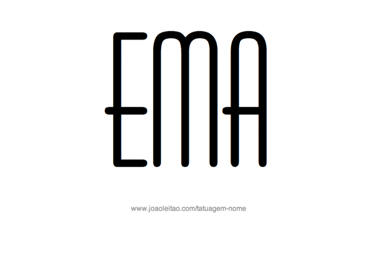 Desenhos de Tatuagem com o Nome Ema