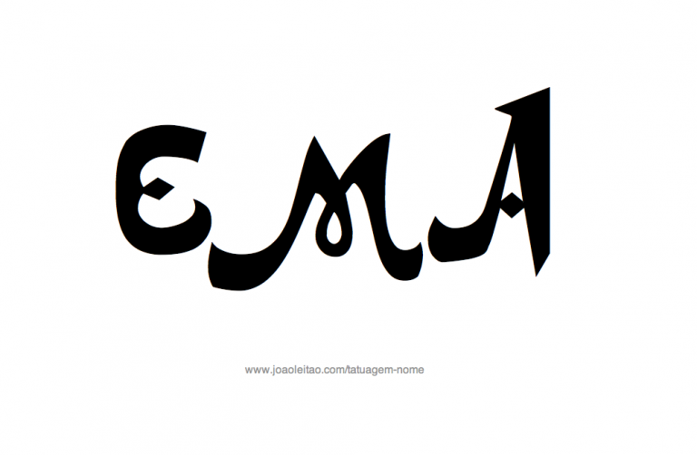 Desenhos de Tatuagem com o Nome Ema