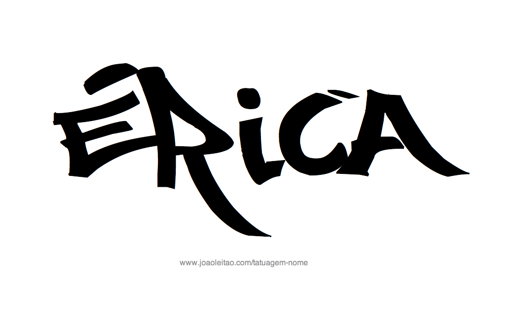 Desenhos de Tatuagem com o Nome Erica