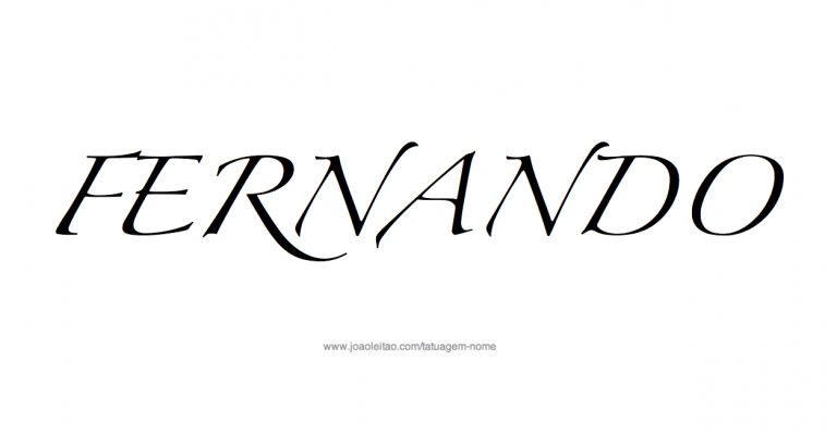 Desenhos de Tatuagem com o Nome Fernando
