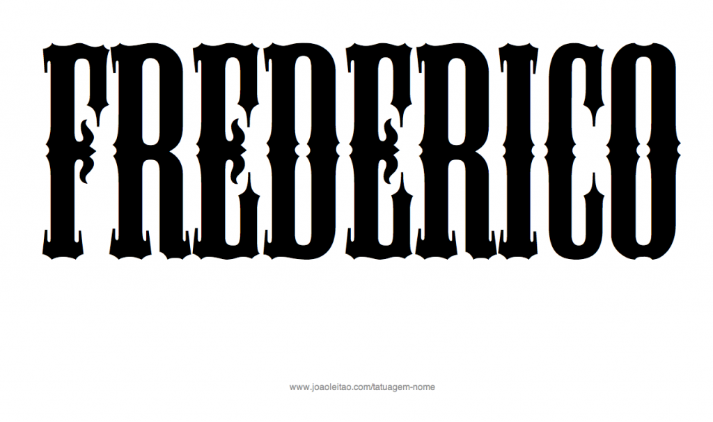 Desenhos de Tatuagem com o Nome Frederico