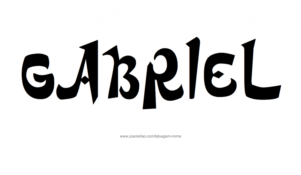 Desenhos de Tatuagem com o Nome Gabriel