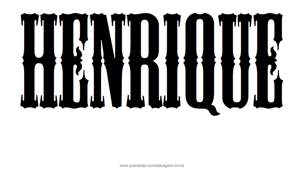 Desenhos de Tatuagem com o Nome Henrique
