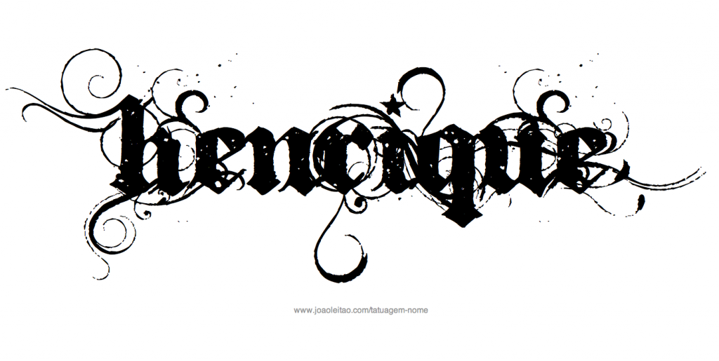 Desenhos de Tatuagem com o Nome Henrique