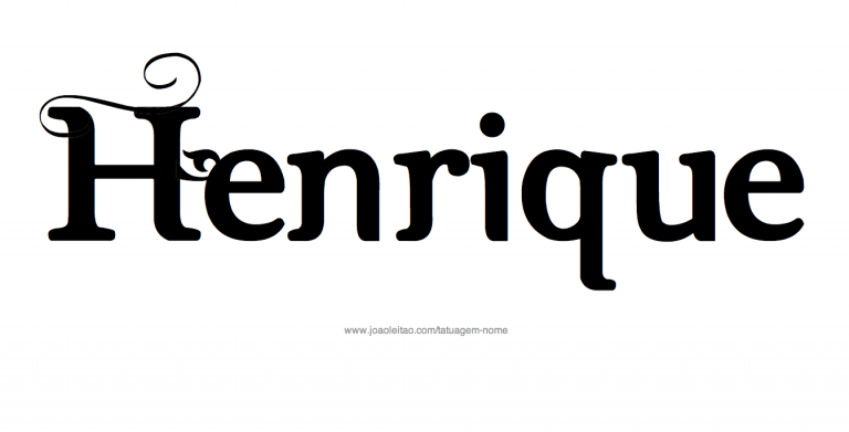 Desenhos de Tatuagem com o Nome Henrique