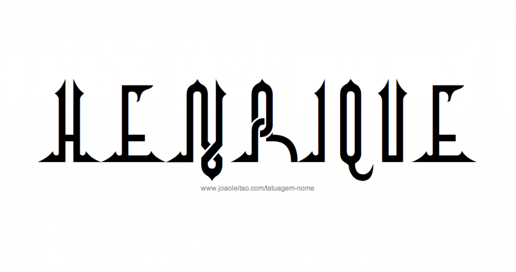 Desenhos de Tatuagem com o Nome Henrique