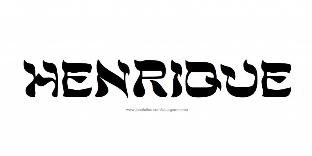 Desenhos de Tatuagem com o Nome Henrique