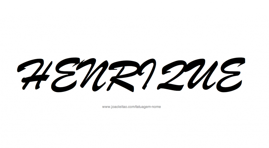 Desenhos de Tatuagem com o Nome Henrique