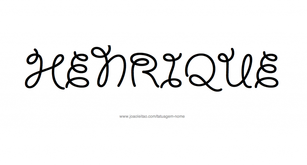 Desenhos de Tatuagem com o Nome Henrique