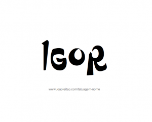 Desenhos de Tatuagem com o Nome Igor
