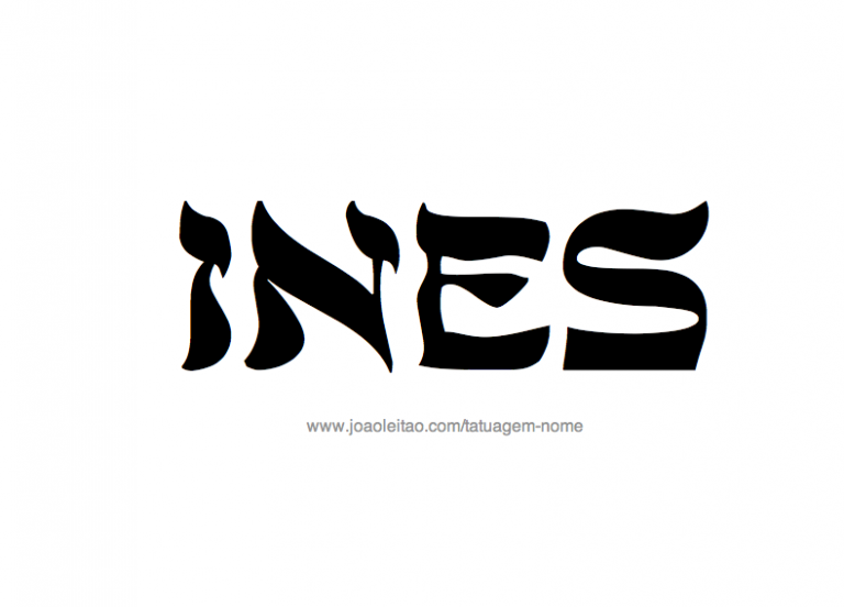 Desenhos de Tatuagem com o Nome Ines