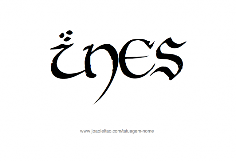 Desenhos de Tatuagem com o Nome Ines