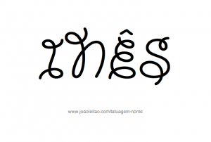 Desenhos de Tatuagem com o Nome Ines