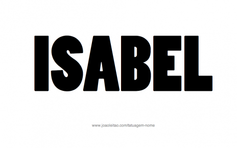 Desenhos de Tatuagem com o Nome Isabel
