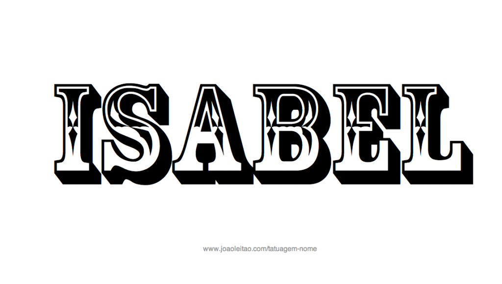 Desenhos de Tatuagem com o Nome Isabel