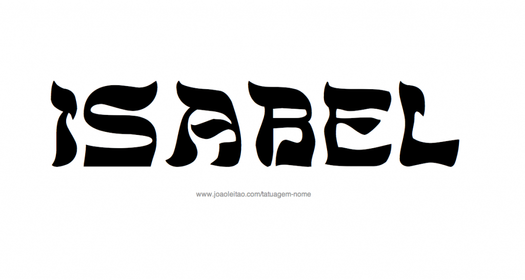 Desenhos de Tatuagem com o Nome Isabel