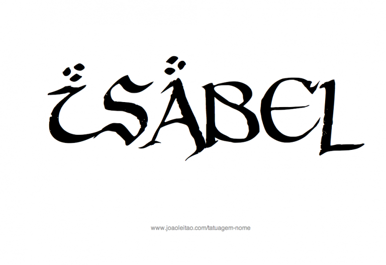 Desenhos de Tatuagem com o Nome Isabel