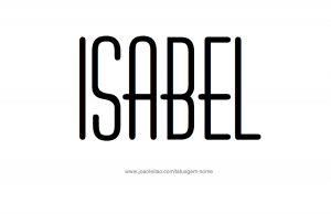 Desenhos de Tatuagem com o Nome Isabel