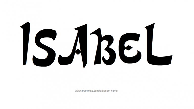 Desenhos de Tatuagem com o Nome Isabel