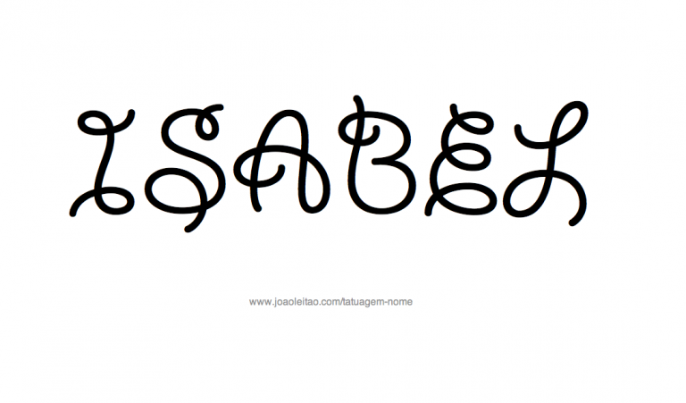 Desenhos de Tatuagem com o Nome Isabel
